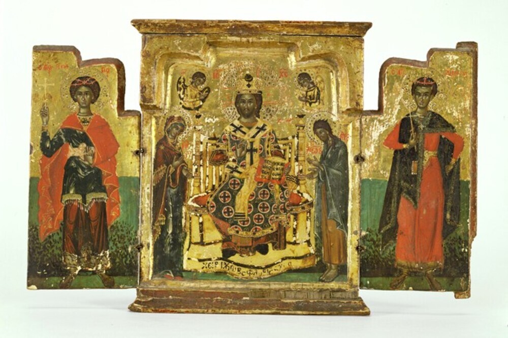 400 - Icon: Triptych with Deesis and Saints - Sainsbury Centre